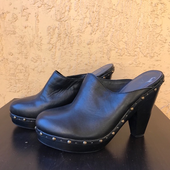 True Religion | Shoes | True Religion Wood 55 Heel Clog Mule Size 9 ...